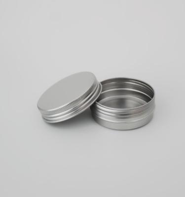 China Screw Aluminum jar,Aluminum color Round Screw cap aluminum jars for Tea Package, 40G Aluminum jars for sale for sale