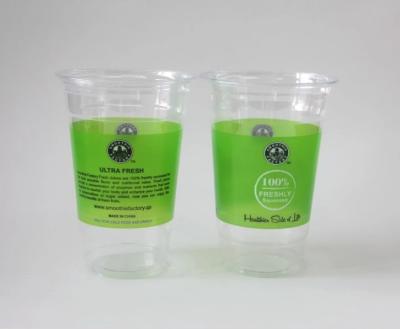 China 24oz 700ml Disposable stout tumbler PP plastic cup 16oz PET Plastic Cold Drink Cups for sale