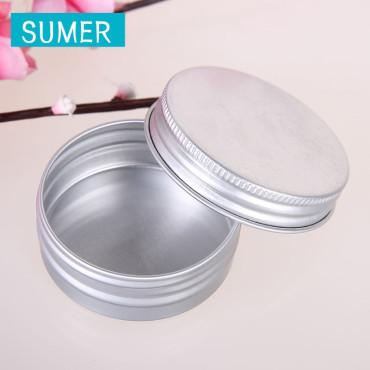 China 50ml Aluminum Cosmetic Jars, Hand cream Aluminum jar, solid perfume aluminum jar for sale