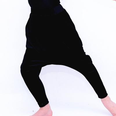 Cina Elastam che allinea i pantaloni normali dell'harem del nero del velluto per il ballo hip-hop dei bambini in vendita