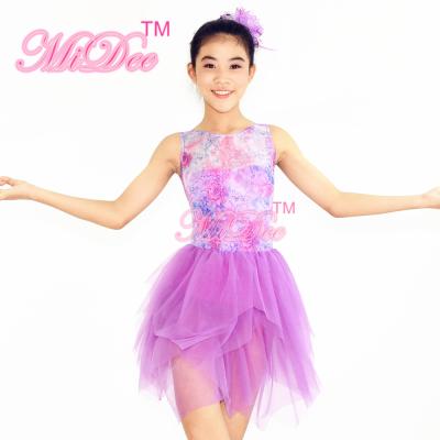 Cina La danza moderna posteriore drammatica Costumes la gonna di Tulle stratificata scollatura dell'innamorato dell'illusione in vendita