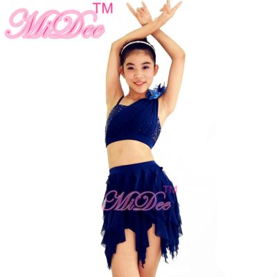 Cina Vestiti molli di danza del ventre della spalla del principale uno degli zecchini di Dianogal della gonna di spirale della maglia in vendita