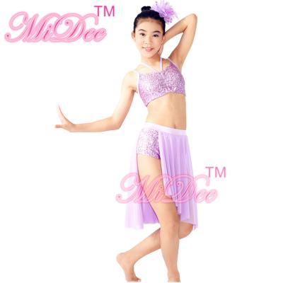 Cina Cinghie laterali della cima di Undermeath di short dello zecchino della gonna di taglio pizzicate ai vestiti di danza del ventre del centro anteriore in vendita