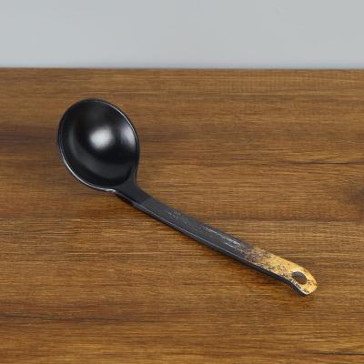 China Sonfa Galaxy Series Black 100% Melamine Soup Spoon Soup Ladle Kitchen Spoon for sale