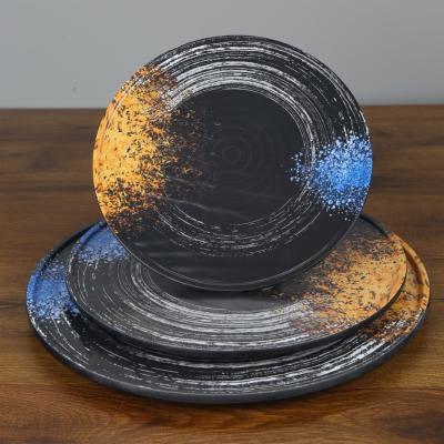 China Various Size Of Round Melamine Plate Sushi Melamine Dish Stock Available for sale