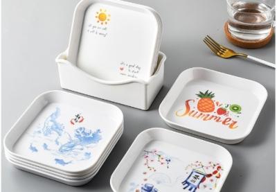 China Temperature Resistant and Customizable Color Melamine Container for Various Uses for sale