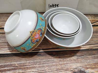 China Easy To Clean And Durable Melamine Serving Bowl With Bright Color And Ceramic Look for sale