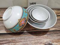 China Custom White Melamine Dinnerware Sets For Kitchen Serving Bowls for sale