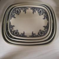 China Nordic Melamine Restaurant Dinnerware Unbreakable Rectangular Dinner Plate for sale