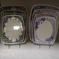 China Nordic Melamine Restaurant Dinnerware Unbreakable Rectangular Dinner Plate for sale