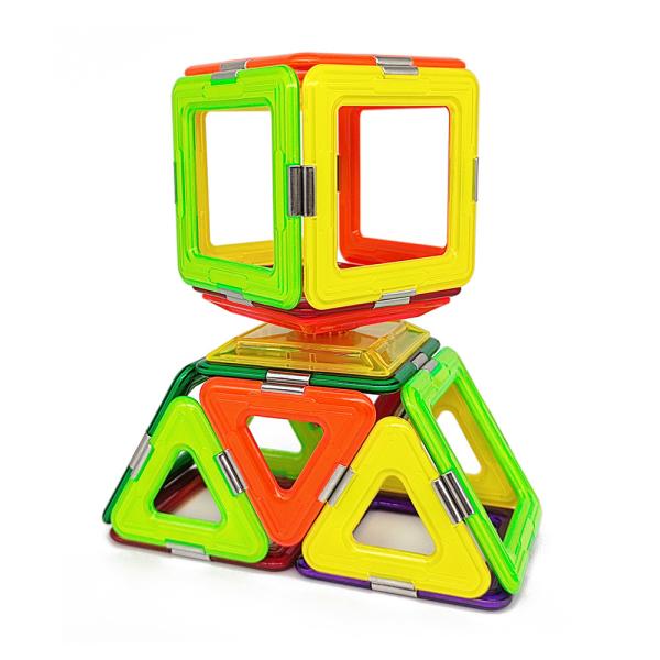 Quality 3 Years+ DIY Assembly Magnetic Block Sets , Geometric Magnetic Shapes Kits for sale