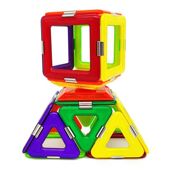 Quality 3 Years+ DIY Assembly Magnetic Block Sets , Geometric Magnetic Shapes Kits for sale