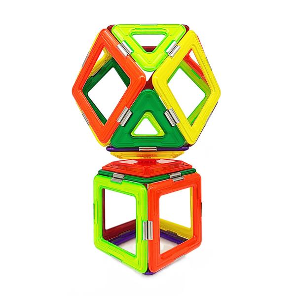 Quality 3 Years+ DIY Assembly Magnetic Block Sets , Geometric Magnetic Shapes Kits for sale