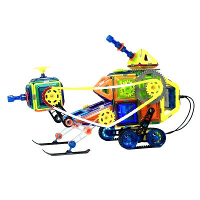 China Colorful Educational Magnetic Building Blocks 249Pcs For Kindergarten Teaching Aids for sale