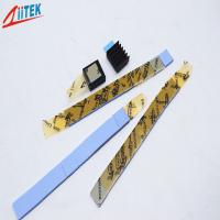 China 5.0mmT Electrically Isolating Heat Sink Pad Blue Silicone Rubber For Notebook for sale