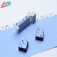 China 5.0mmT Electrically Isolating Heat Sink Pad Blue Silicone Rubber For Notebook for sale