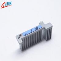 China 5.0mmT Electrically Isolating Heat Sink Pad Blue Silicone Rubber For Notebook for sale