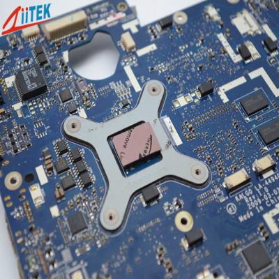 China Garnet Telecommunication Hardware Naturally Tacky 6.2 W Silicon Thermal Pad 0.25-5.08mm Thickness for sale