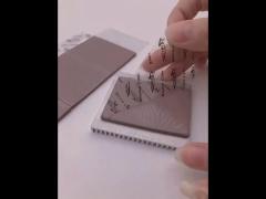 garnet telecommunication hardware naturally tacky 6.2 w silicon thermal pad 0.25-5.08mm thickness