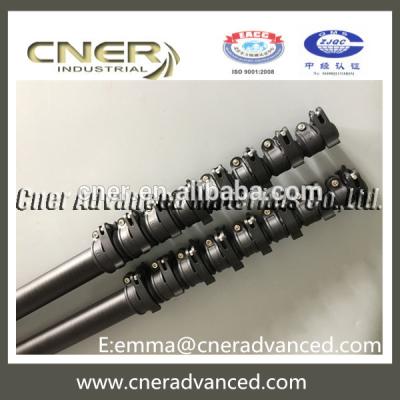 China new style high quality 50ft high modulus carbon fiber water fed pole with sanded 3K plain weave surface finish for sale