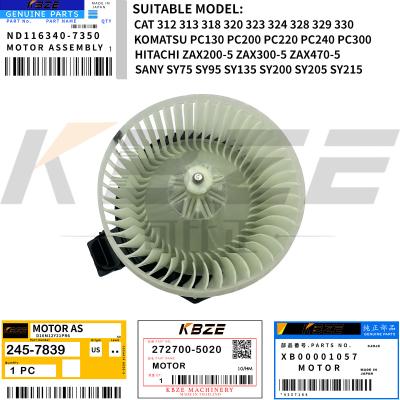 Cina 272700-5220 XB00001057 CAT KOMATSU SANY HITACHI EXCAVATOR MOTORE AIRCOND BLOWER per E320D PC-8 ZAX200-5G SY75 SY135 SY215C in vendita
