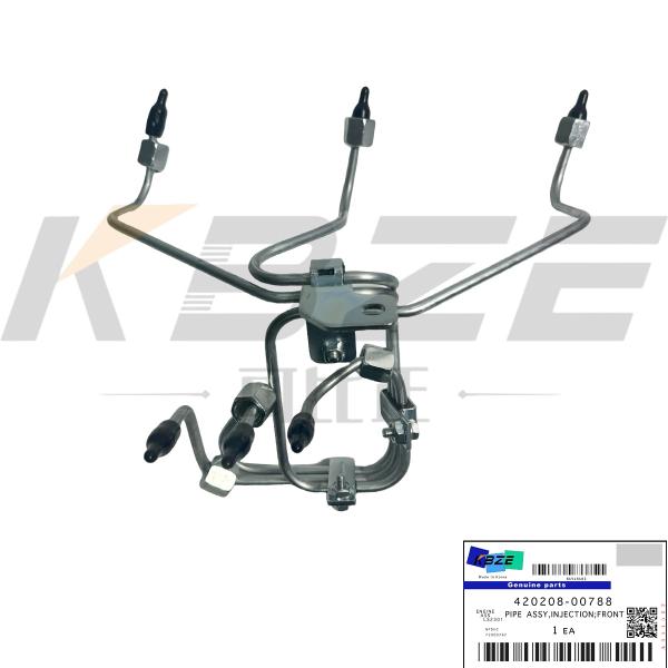 Quality KBZE 420208-00784 420208-00788 DOOSAN DX12TIS ENGINE FUEL LINES FOR DX360-7 for sale