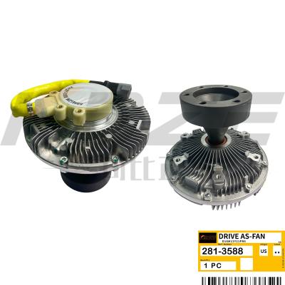 China KBZE 281-3588 2813588 CAT 3066 C6.4 DRIVE AS-FAN FITS E320D E321D E323D EXCAVATOR for sale