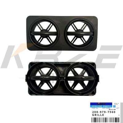 China KBZE 208-979-7560 2089797560 KOMATSU AIRCOND GRILLE FOR PC130 PC160 PC180 PC200 PC300 PC400 PC600 PC700 PC800 for sale
