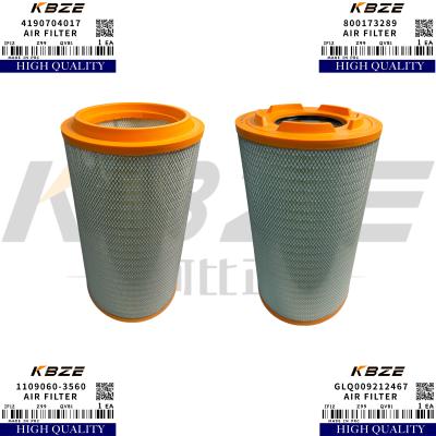 China KBZE 160602020020A 1109060-3560 SANY LGMG XCMG ZOOMLION AIR FILTER MINING TRUCK SKT90S SKT105S SKT115S CMT86 CMT96 CMT106 XG90G XG105G for sale