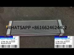 17M-03-51531 KOMATSU SAA6D140E-5 ENGINE 17M-03-51530 RADIATOR ASSY FOR D275A-5R BULLDOZER