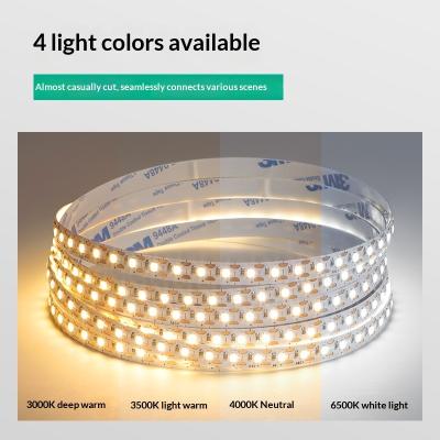 China LED Cabinet Light Strip 24V Self-Adhesive One Lamp One Cut Line Monochrome Aluminum IP20 3000K Warm SMD Light Strip for sale