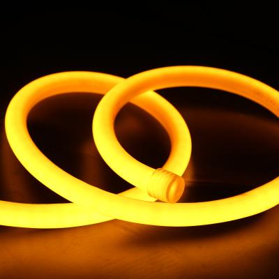 China Hot Sales 360 Degree PVC IP65 Waterproof 24v 1cm Cut Cob 120chip/m 9M/roll LED Neon Rope Light 5000 Hours Lifespan Outdoor for sale