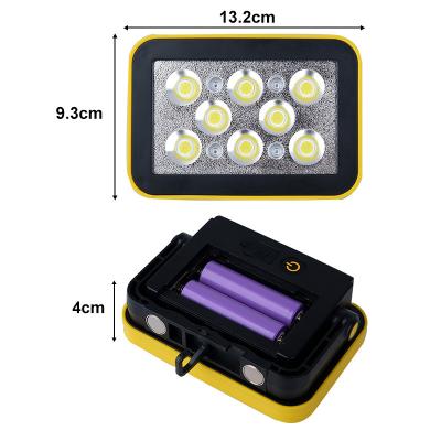 China Cross-border Outdoor Work Light Portable Multi-function Magnetic Hook Camping Light Night Market Lighting Stall Booth Light for sale