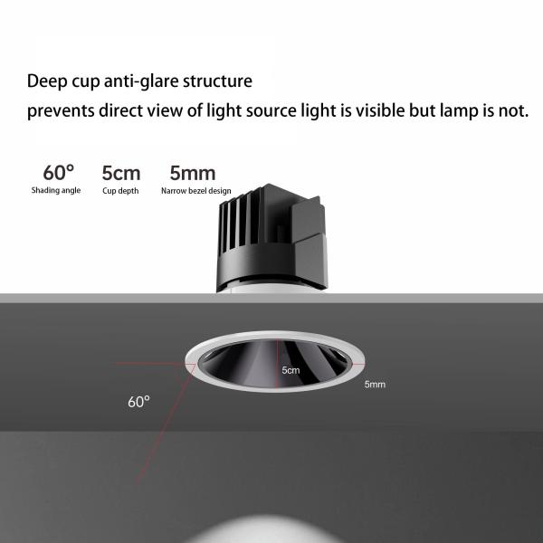 Quality Adjustable Ceiling Lamp New Indoor Home Lighting Recessed Spotlight 12w for sale