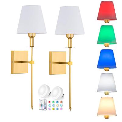 China LED Modern Classical Wall Lamp Bedside Reading Hotel Wall Lamp American Brass Wall Light RGB Lamps for sale