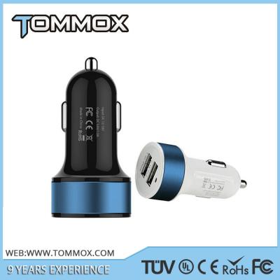 中国 5v 3.4A の普遍的な小型二重 Usb 車の充電器は自由なロゴの印刷のために出力しました 販売のため