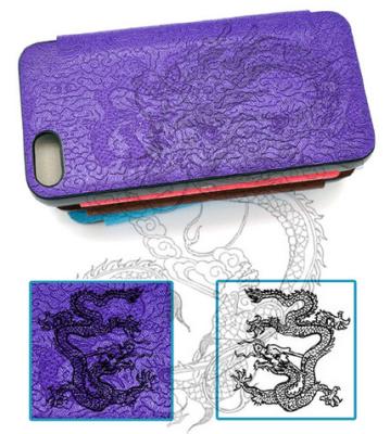 Cina Blu scuro rosso di vibrazione del supporto del cuoio di iPhone 5C di casi del portafoglio della rosa beige protettiva impermeabile di verde in vendita