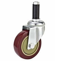 China 04-Medium duty caster Screw rubber sleeve PVC caster for sale