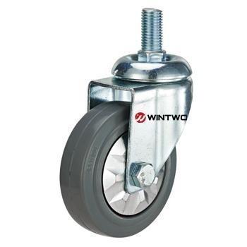 China Elastic TPR screw castor for sale