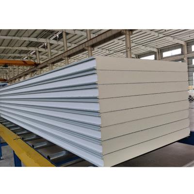 China Fireproof Grade B1/B2 PU Sandwich Panel with Polyurethane Foam Core Material for sale