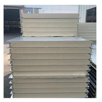 China Verpakkingsverbinding Polyurethane brandwerend sandwichpaneel voor geïsoleerde buitenmuren Te koop