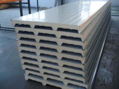 China White PU Roof Panel Insulation Sandwich Panel Roofing Sheets For Cold Storage for sale