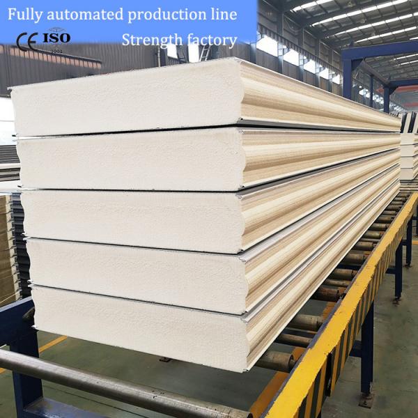 Quality Insulated PU Foam Sandwich Panels For Warehouse Wall And Roof for sale