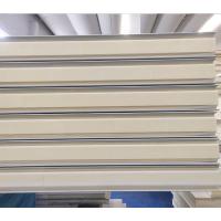 China Tenon Lap Polyurethane Sandwich Panel 950mm Width 10cm Exterior Wall for sale
