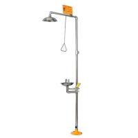 Quality Polished Stainless Steel Emergency Shower And Eye Wash Station Standard Version for sale