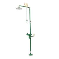 Quality ABS Material Emergency Shower Eyewash Station Standard Version Green Color for sale