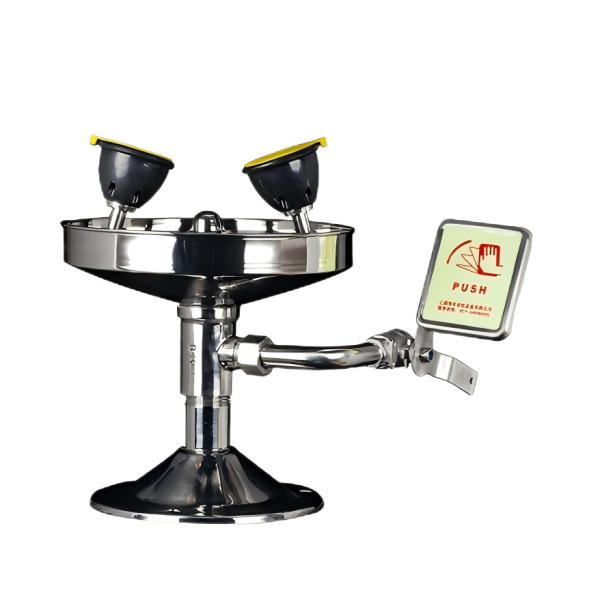 Quality BH35-1009 SS Deck Mount Eye Wash Green Corrosion Resistant 1.5L/min for sale