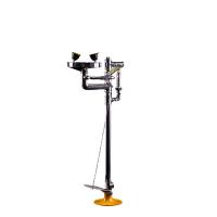 Quality Vertical Pedals Emergency Eyewash Shower Station Standing For Factory Lab for sale
