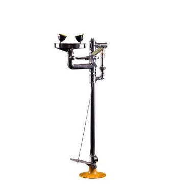 Quality Vertical Pedals Emergency Eyewash Shower Station Standing For Factory Lab for sale