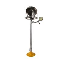 Quality Standard Version Vertical Eyewash Station With Stainless Steel Linkage Flip Flop for sale